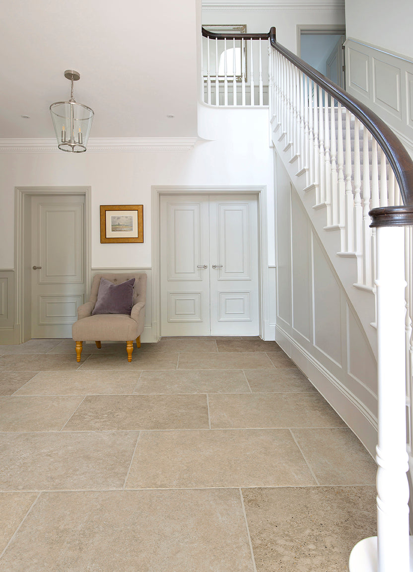 Alnwick Beige Stone Effect Porcelain Tiles | Quorn Stone