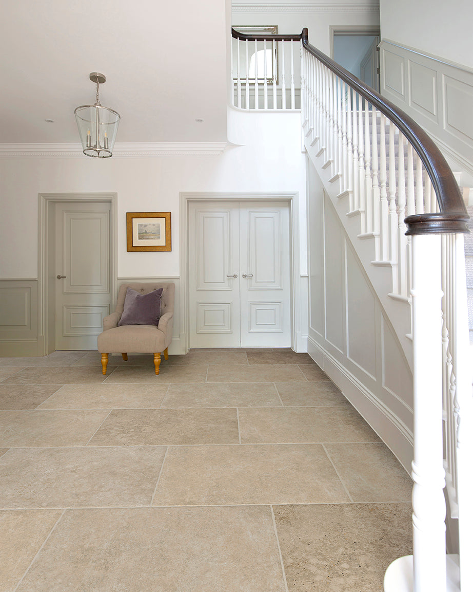Alnwick Beige Stone Effect Porcelain Tiles | Quorn Stone