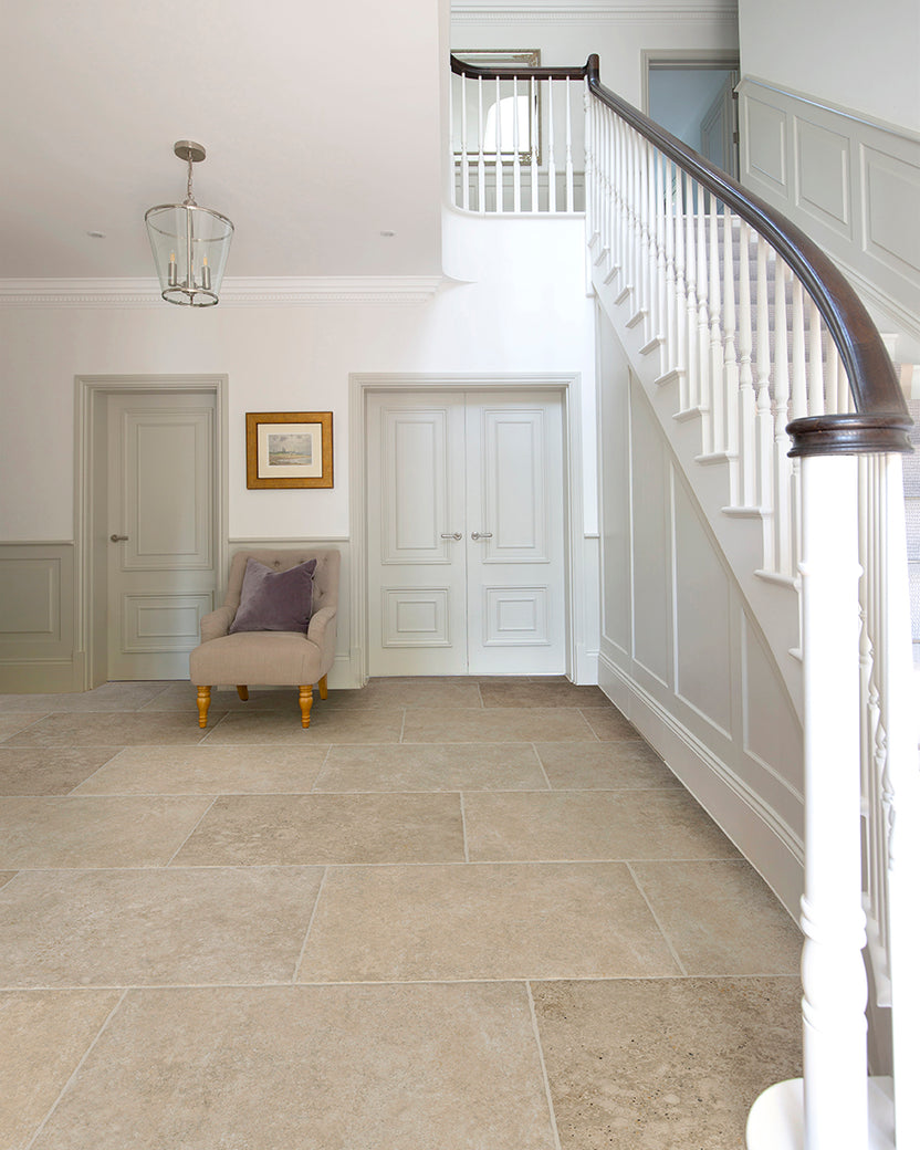 Alnwick Beige Stone Effect Porcelain Tiles | Quorn Stone