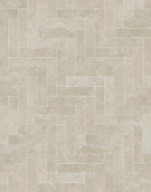 Alnwick Ivory Distressed Edge Porcelain Brick Tiles | Quorn Stone