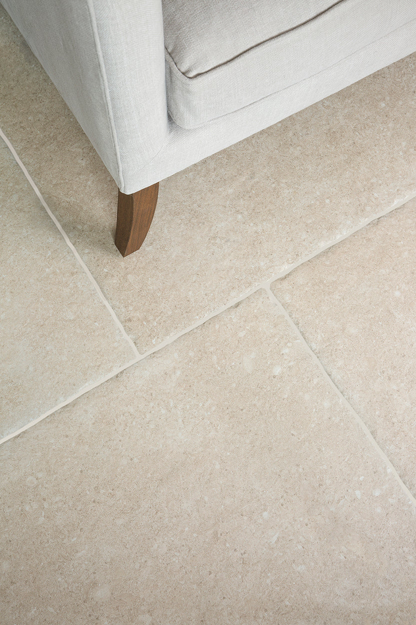 Ancroft Beige Stone Effect Porcelain Tiles | Quorn Stone