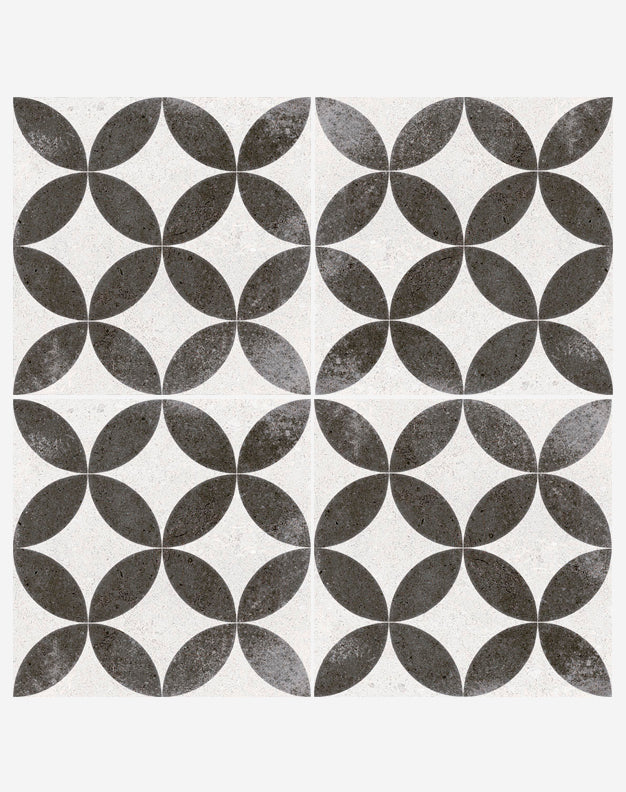 Arles Mono Decorative Patterned Tiles | Decorative Tiles | Quorn Stone