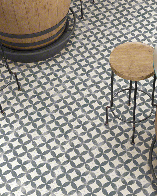 Arles Mono Decorative Patterned Tiles | Decorative Tiles | Quorn Stone