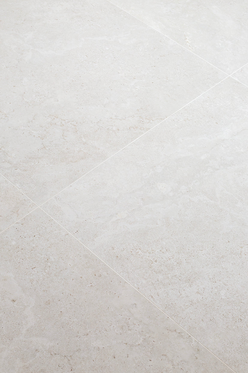 Arlet Cloud Travertine Effect Porcelain Tiles | Quorn Stone