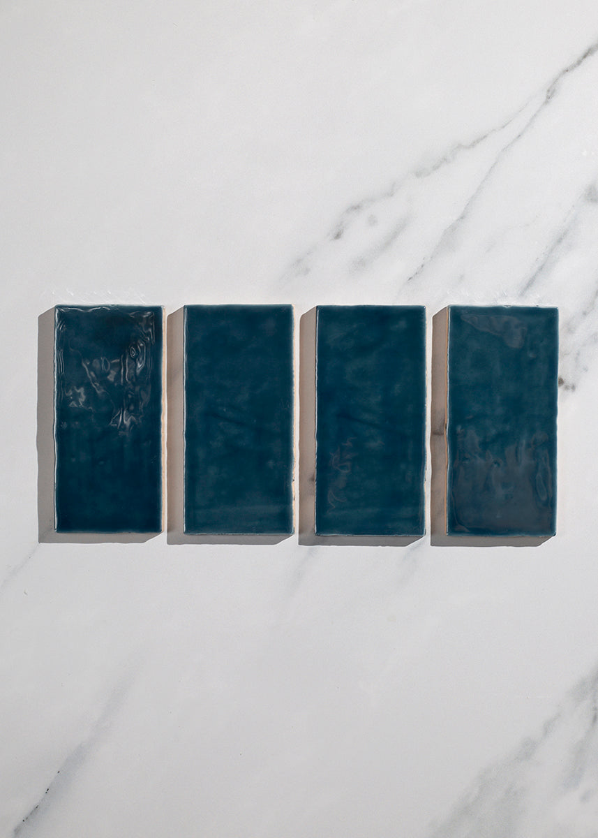 Arta Midnight Gloss Metro Tiles | Decorative Brick | Quorn Stone