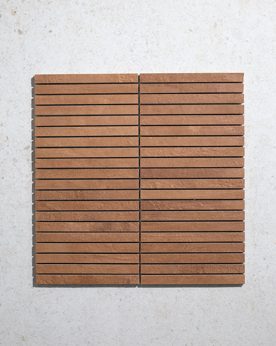 Artisan Cotto Kit Kat Mosaic Tiles | Quorn Stone