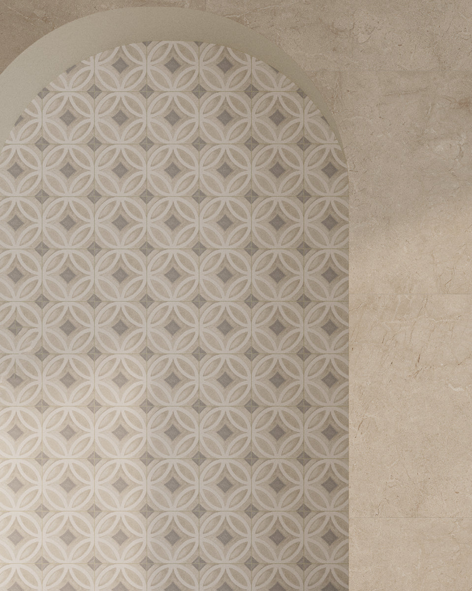Aspley Natural Patterned Porcelain Tiles | Quorn Stone
