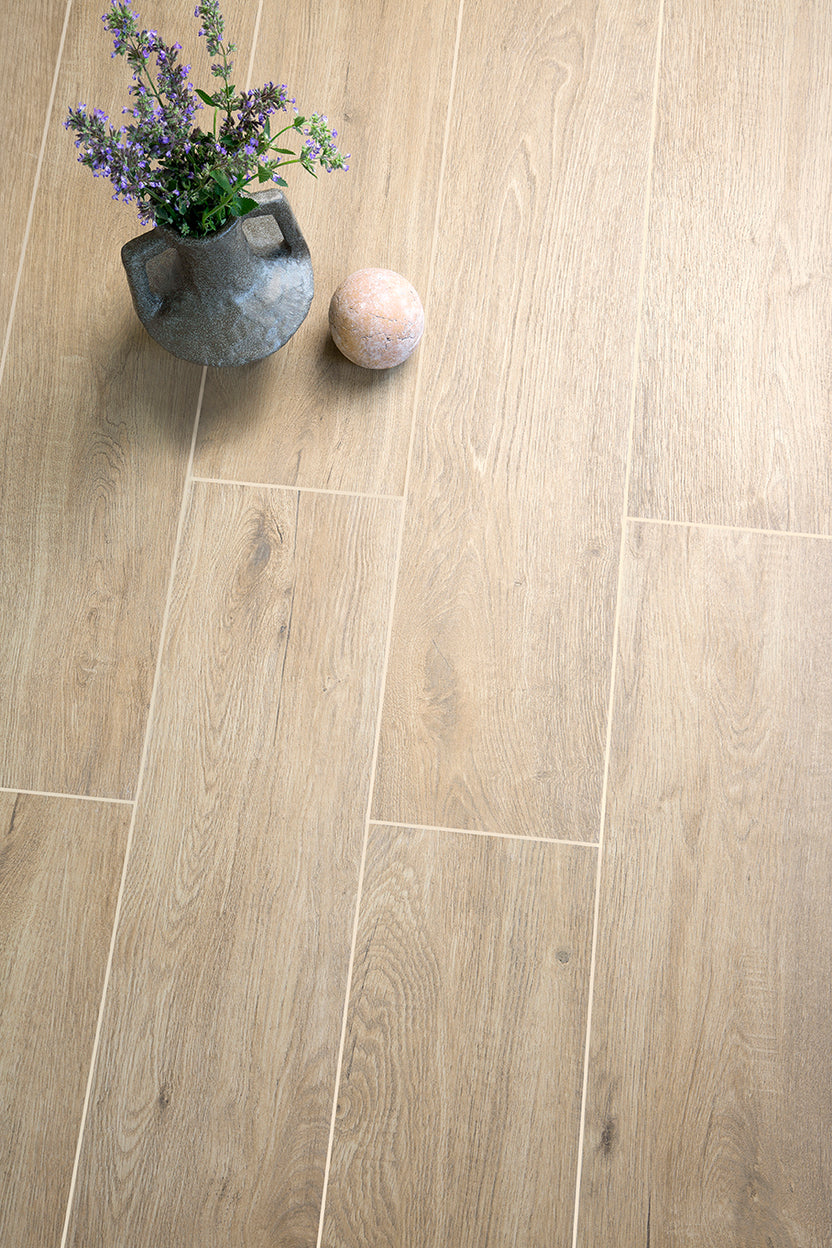 Bampton Natural Oak Porcelain Wood Planks | Floor Tile | Quorn Stone