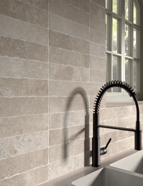 Bayonne Light Rustique Porcelain Brick Tiles | Quorn Stone