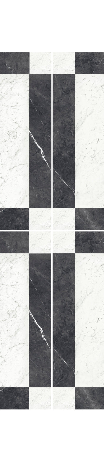 Berrittini Cassettone Marble Effect Porcelain Tiles | Quorn Stone