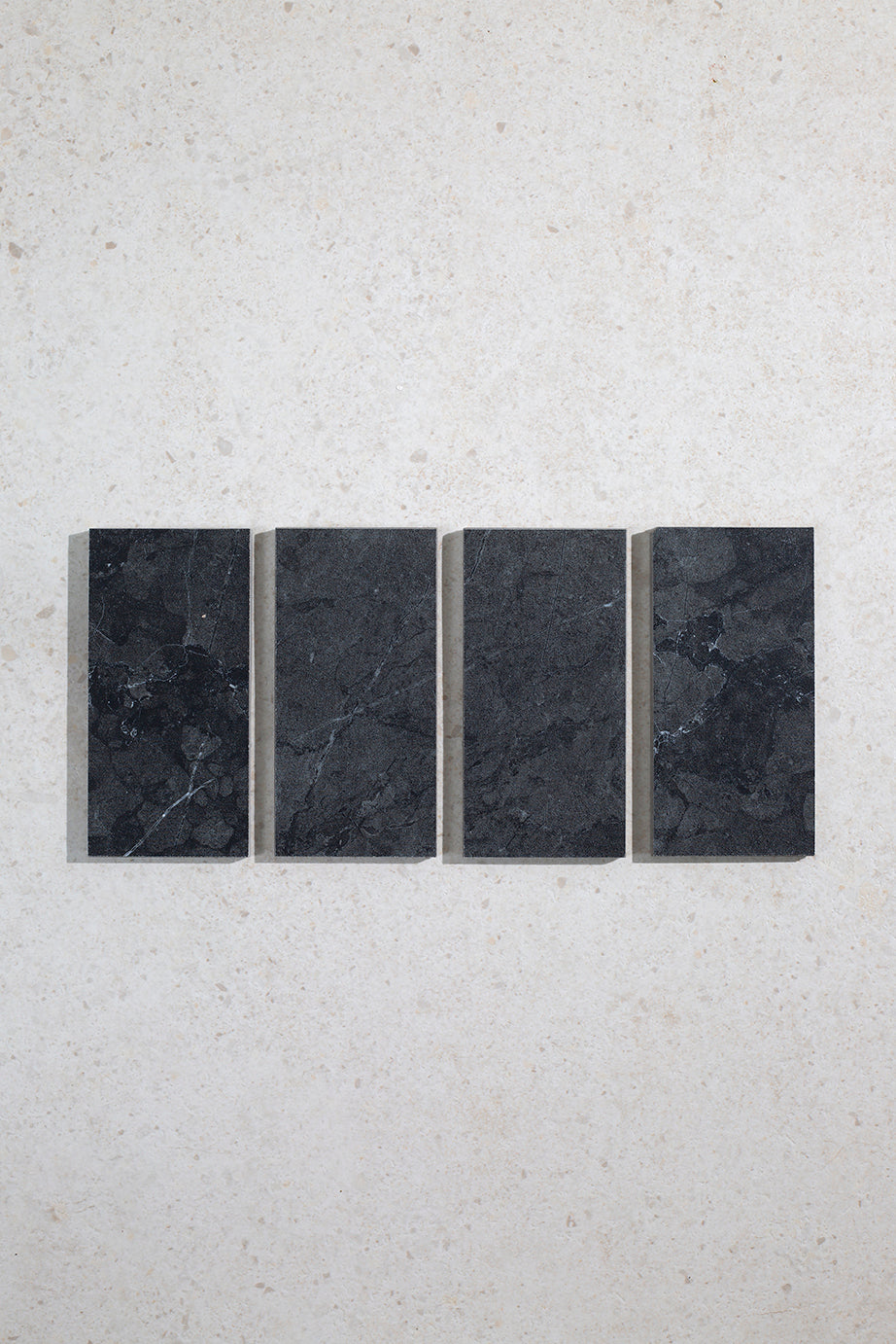 Berrittini Nero Marquina Marble Effect Brick Tiles | Quorn Stone