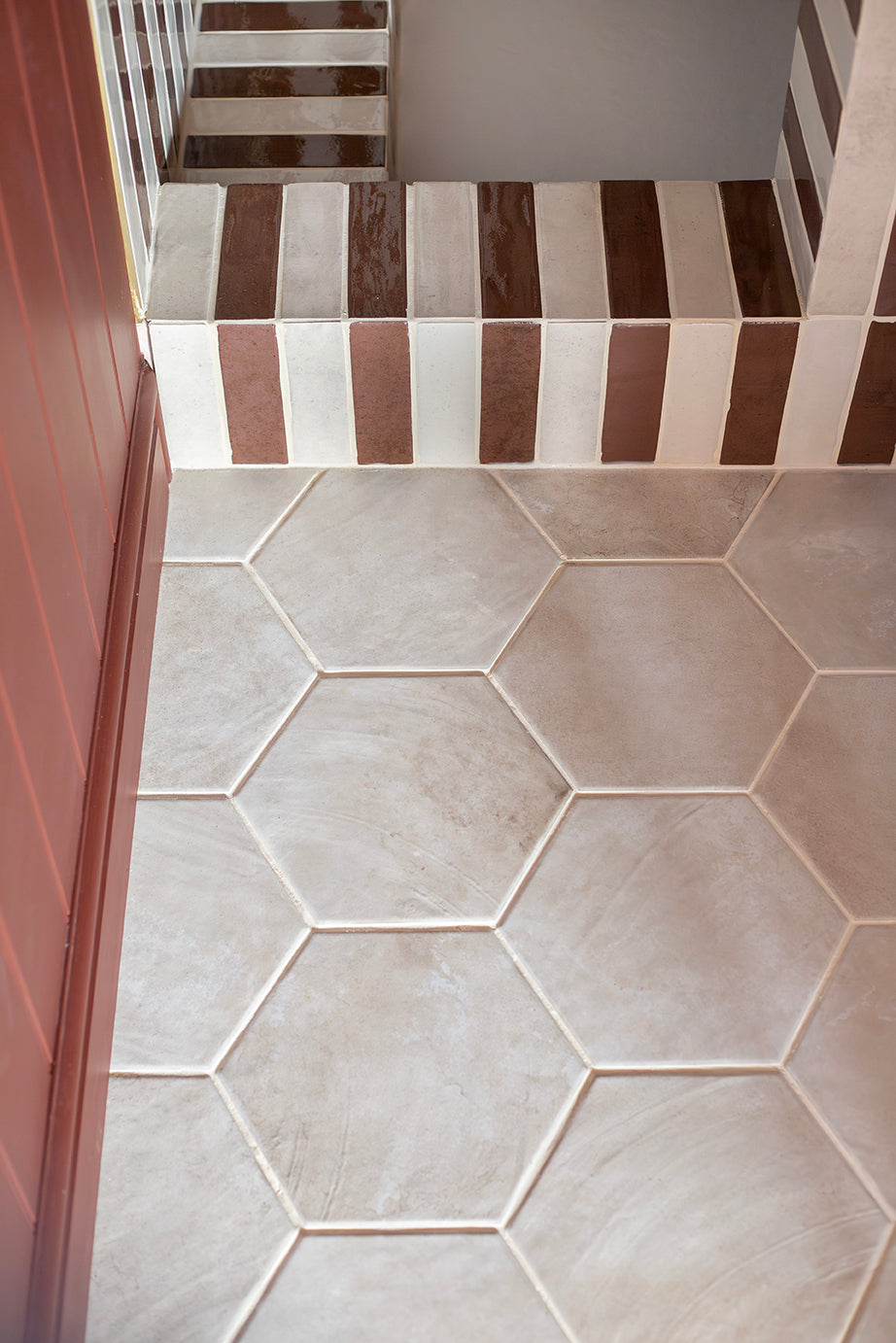 Campello Bianco Hexagon Terracotta Effect Tiles | Quorn Stone