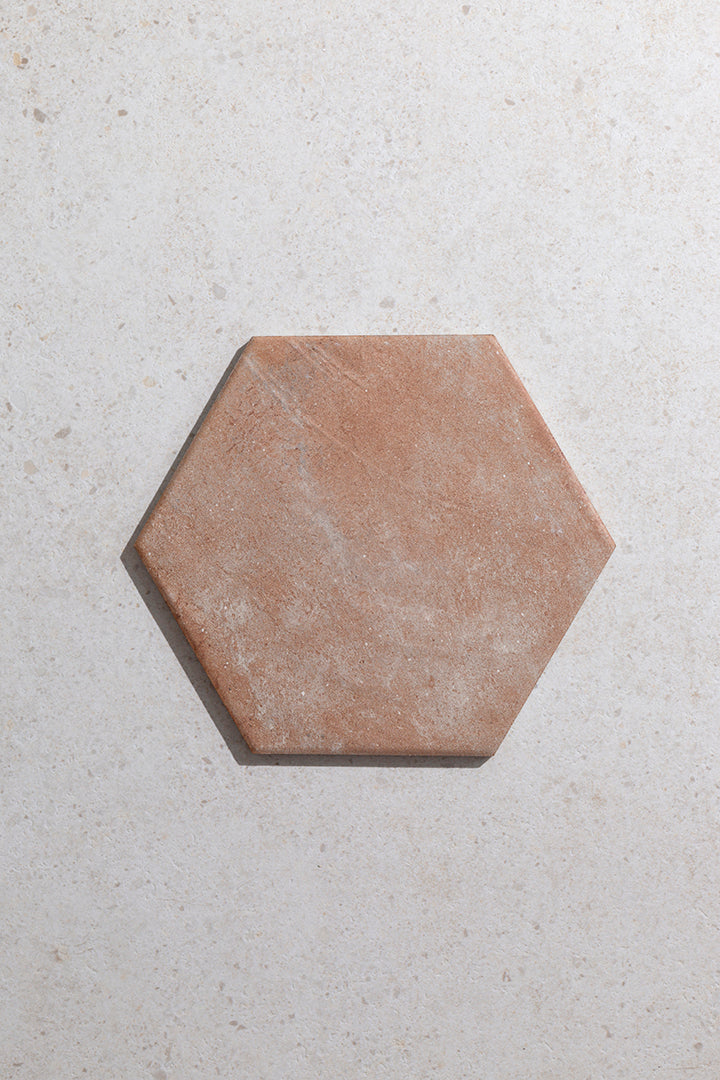 Campello Rosato Hexagon Terracotta Effect Tiles | Quorn Stone