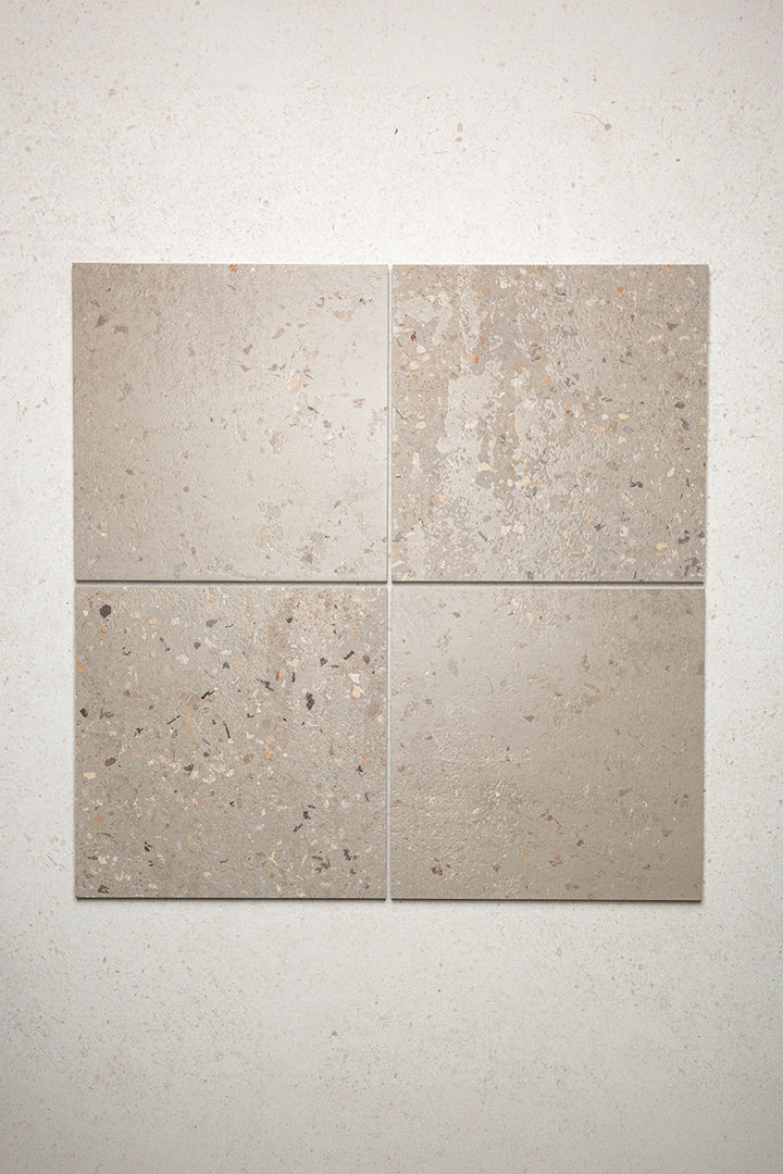 Canyon Sand Terrazzo Effect Porcelain Tiles | Quorn Stone