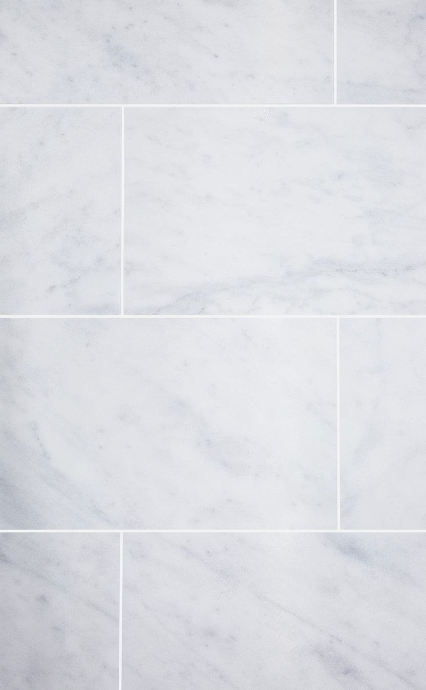 Carrara Bianco Honed Marble Tiles | Quorn Stone