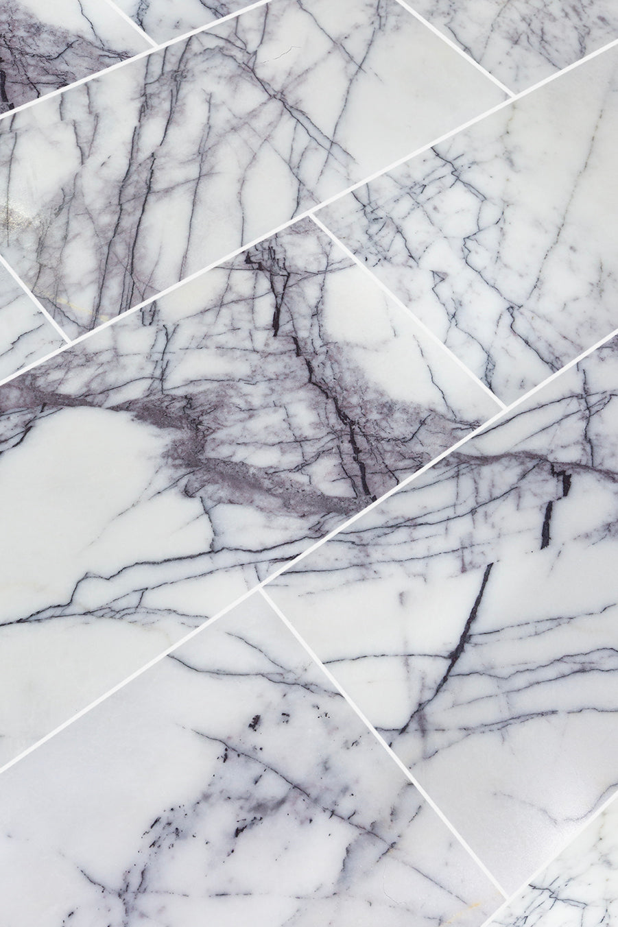 Carrara Viola Dusk Honed Marble Tiles | Quorn Stone