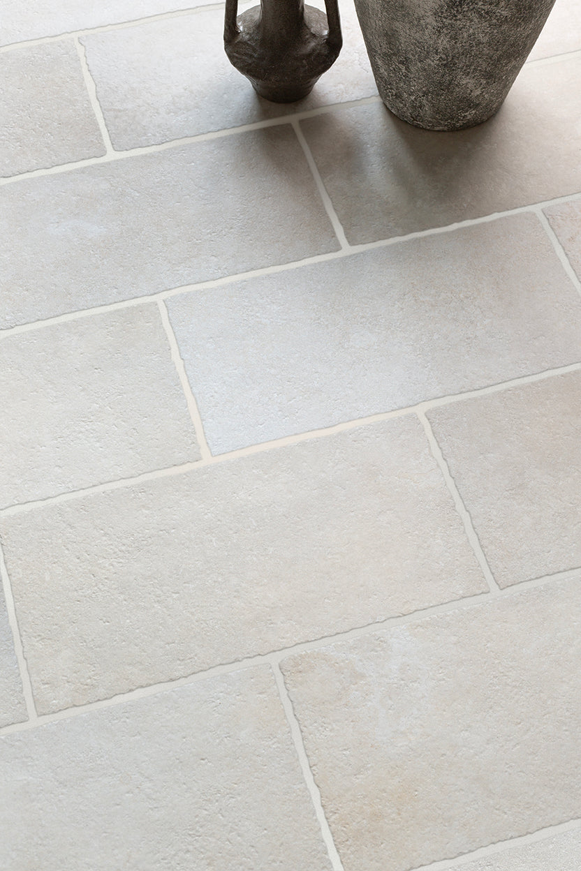 Castello Ivory Tumbled Porcelain Tiles | Quorn Stone