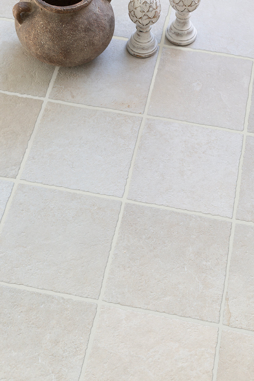 Castello Ivory Tumbled Porcelain Tiles | Quorn Stone