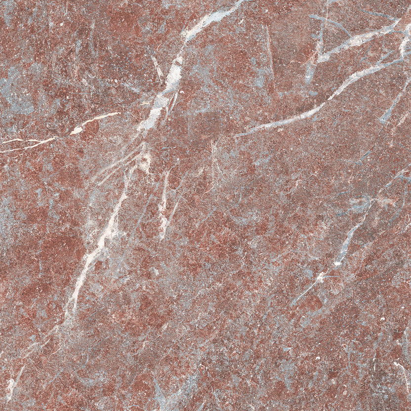 Chalfont Antiqued Red Marble Effect Porcelain Tiles | Quorn Stone