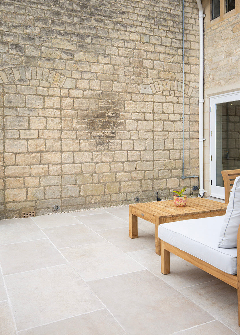 Chastleton Ivory Stone Effect Porcelain Paving | Quorn Stone