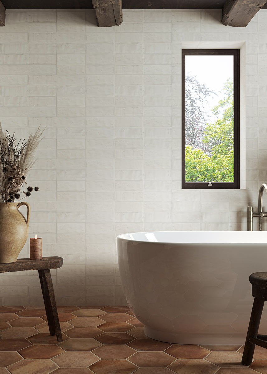 Clay White Metro Terracotta Effect Tiles | Quorn Stone