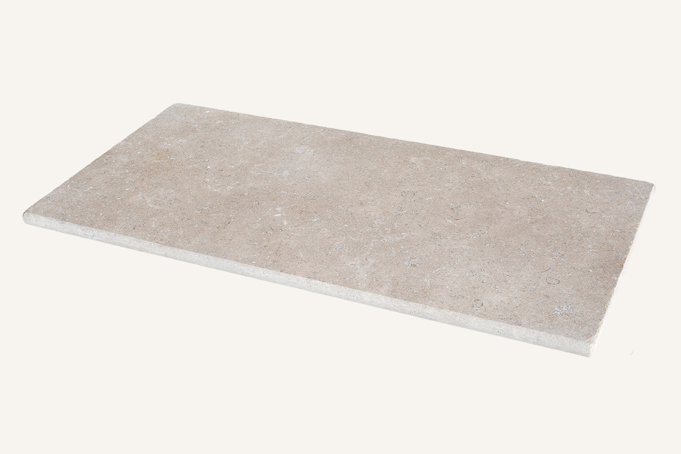 Dijon Tumbled Limestone Outdoor Bullnose Step | Quorn Stone