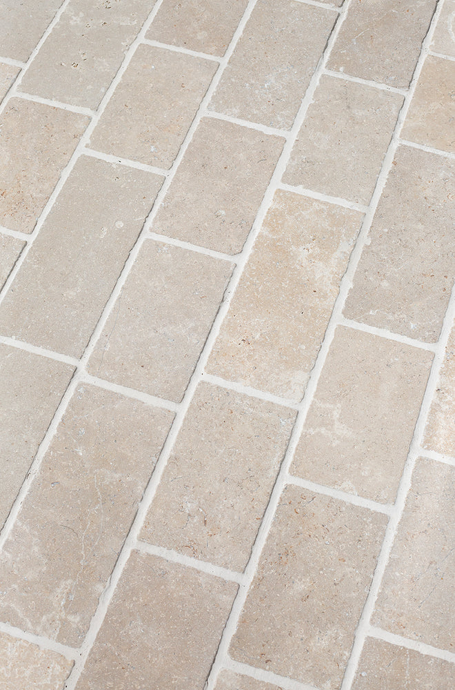 Dijon Tumbled Limestone Outdoor Paving | Quorn Stone