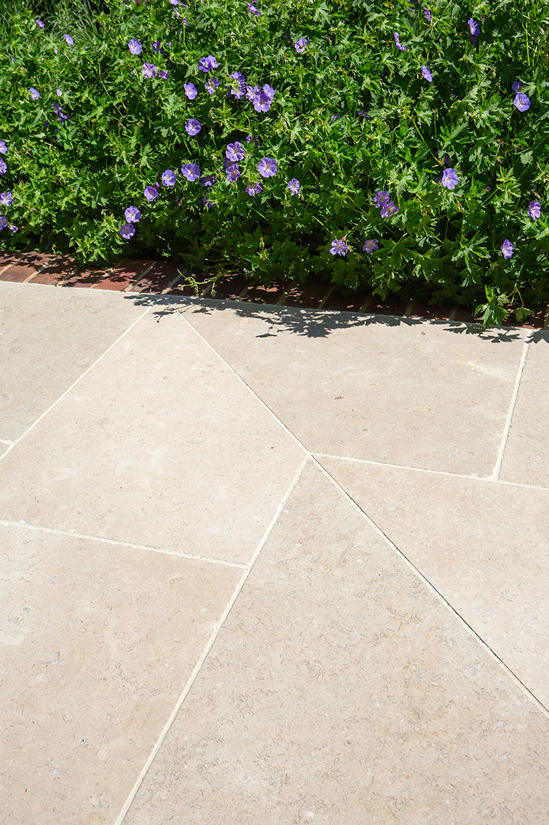Dijon Tumbled Limestone Outdoor Paving | Quorn Stone