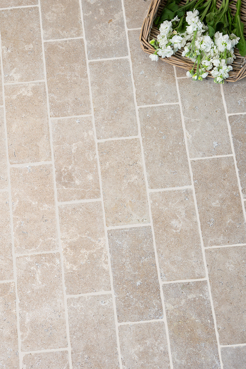 Dijon Tumbled Limestone Cobbles | Outdoor Tiles | Quorn Stone