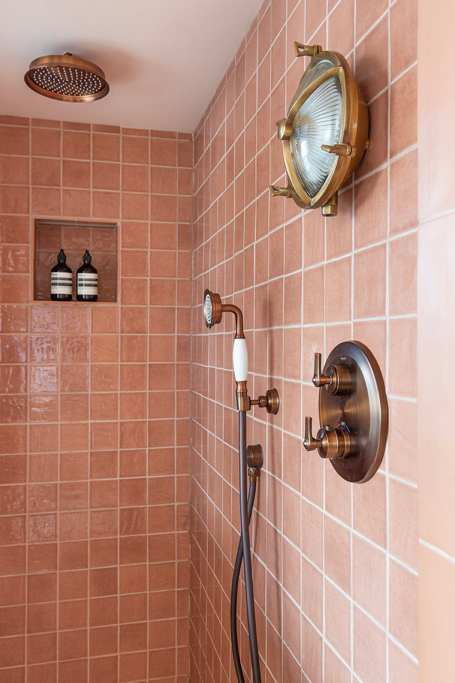 Farini Terracotta Glazed Square Decorative Tiles | Quorn Stone