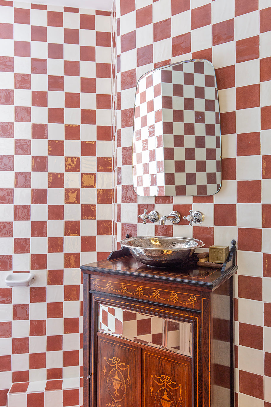 Farini Chalk Glazed Square Decorative Tiles | Quorn Stone