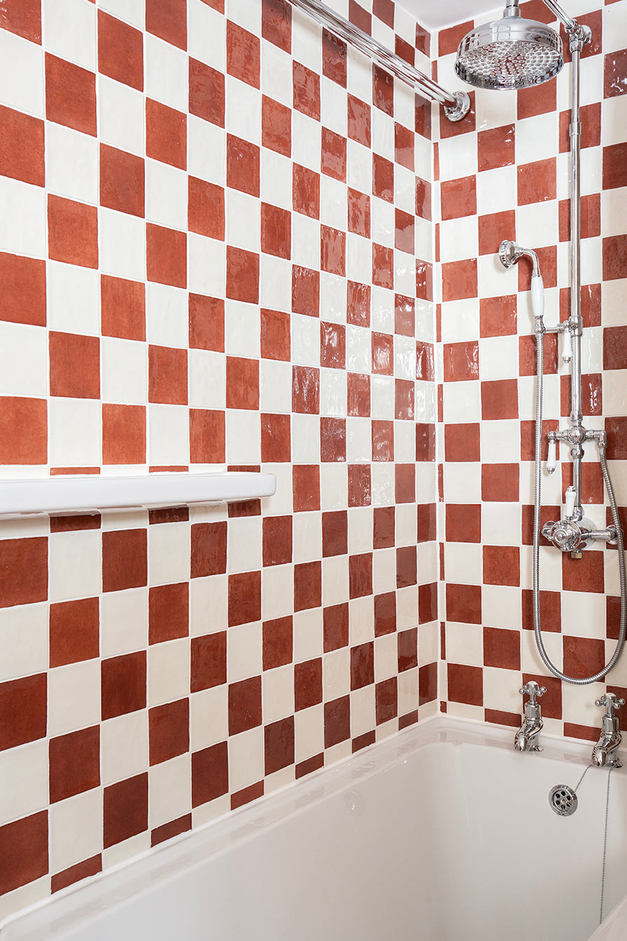 Farini Cinnamon Glazed Square Decorative Tiles | Quorn Stone