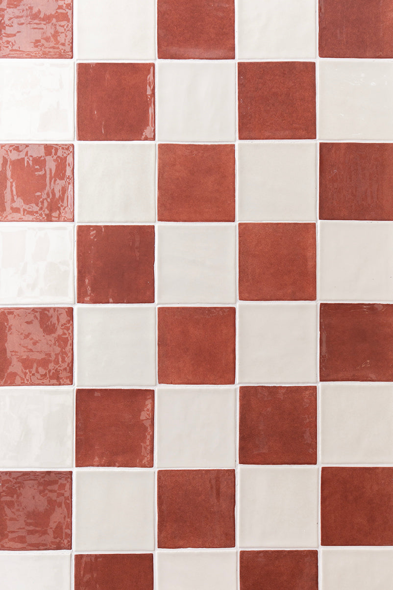 Farini Chalk Glazed Square Decorative Tiles | Quorn Stone