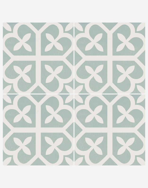 Fiorella Teal Decorative Patterned Tiles | Decorative | Quorn Stone