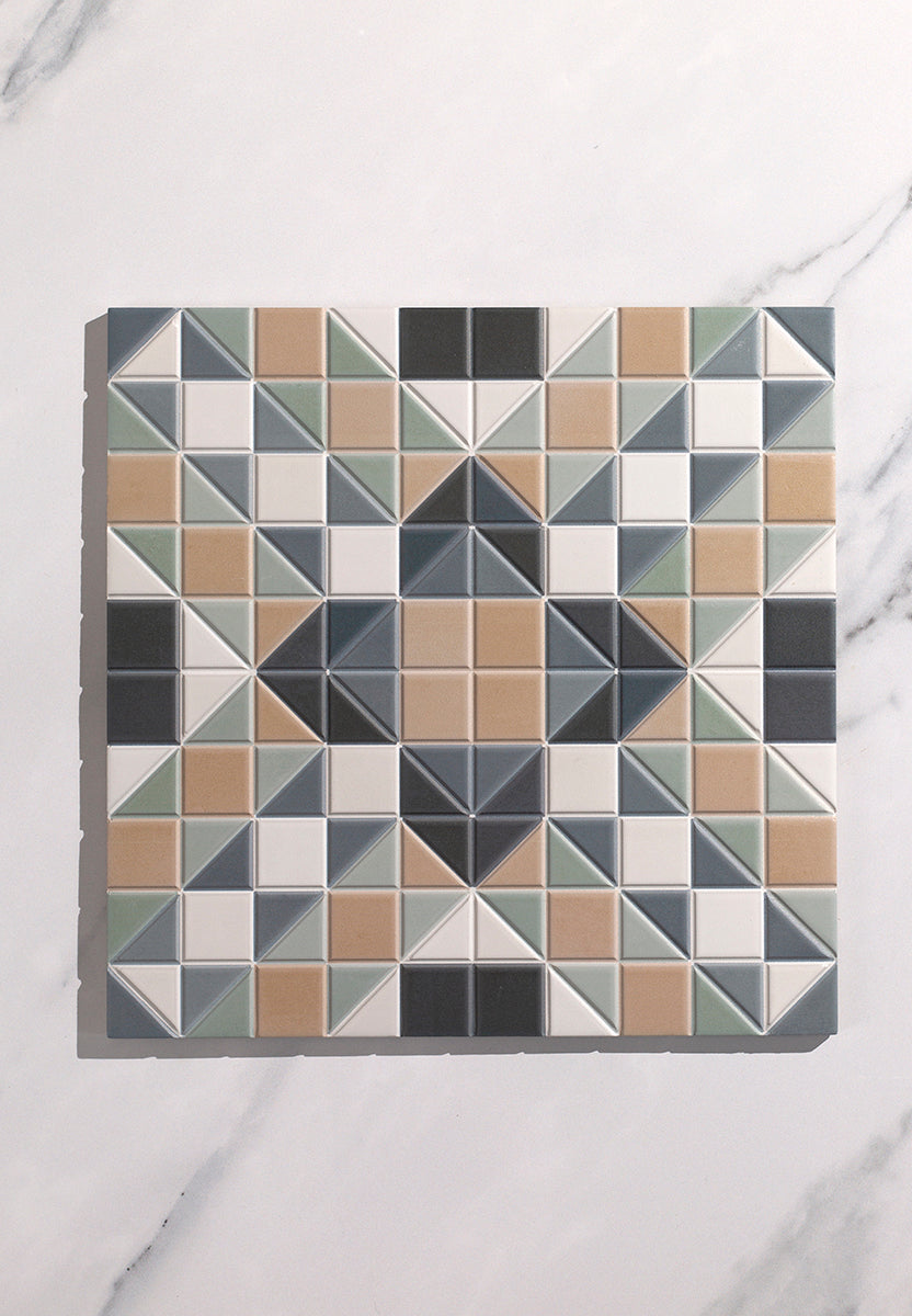 Grosvenor Blue Decorative Patterned Tiles | Decorative | Quorn Stone