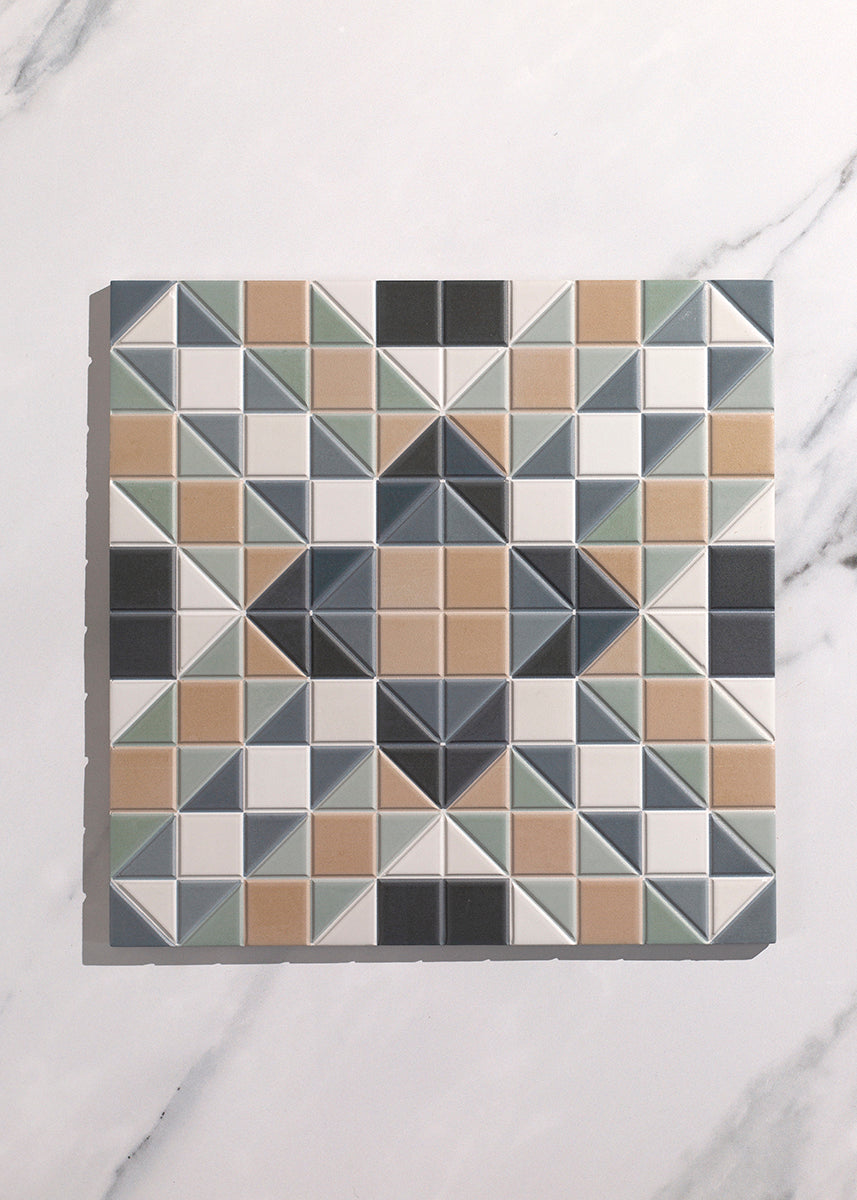 Grosvenor Blue Decorative Patterned Tiles | Decorative | Quorn Stone