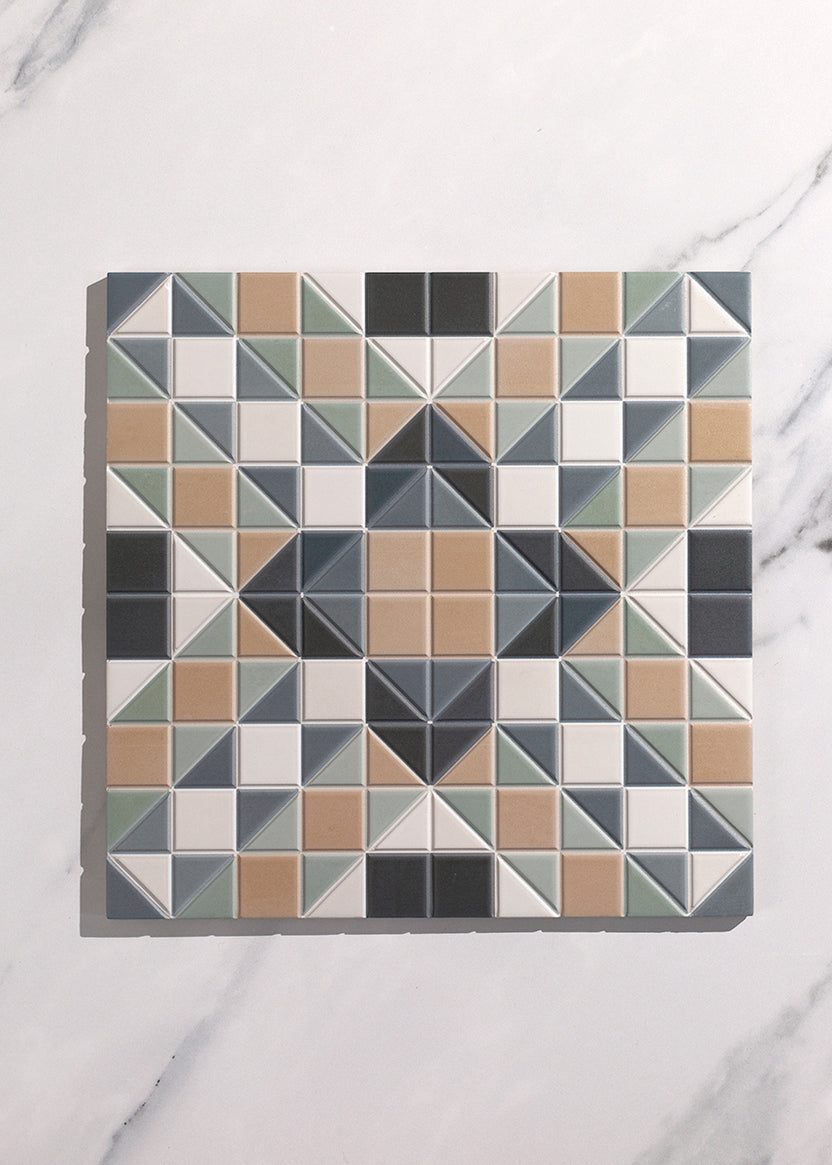 Grosvenor Blue Decorative Patterned Tiles | Decorative | Quorn Stone