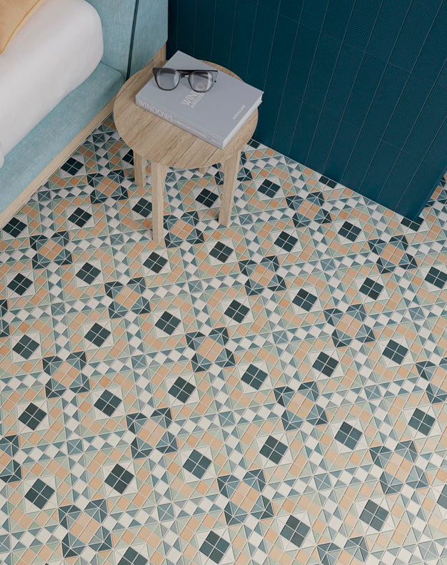 Grosvenor Blue Decorative Patterned Tiles | Decorative | Quorn Stone