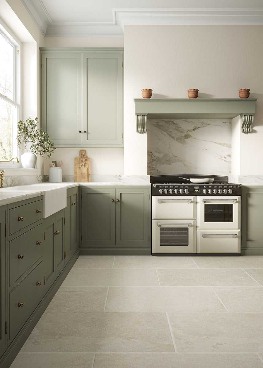 Hemley Ivory Stone Effect Porcelain Tiles | Quorn Stone