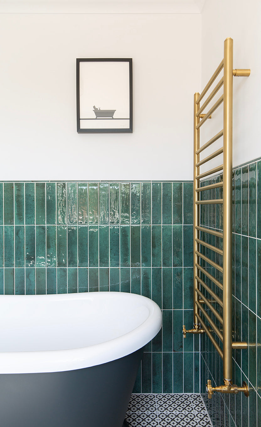 Hockley Antiqued Green Metro Tiles | Walls | Quorn Stone