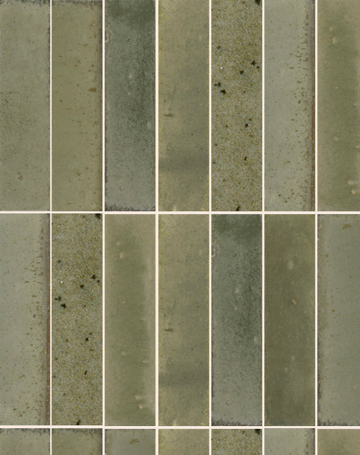 Hockley Antiqued Sage Metro Tiles | Wall Tiles | Quorn Stone