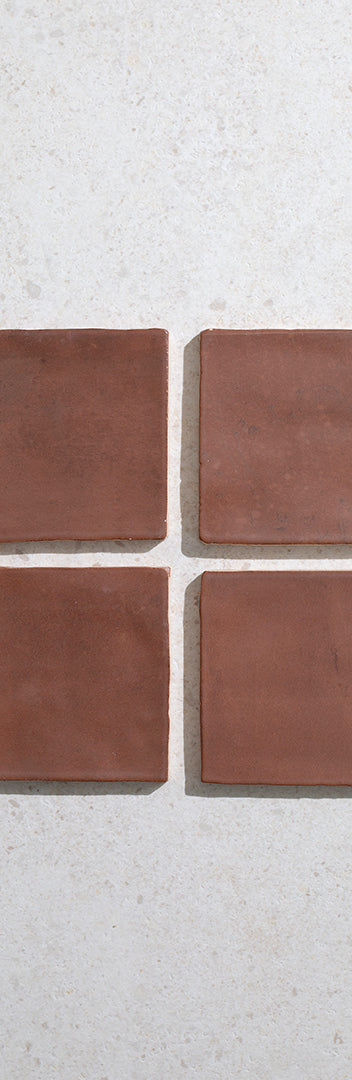 Kasbah Burgundy Square Decorative Tiles | Quorn Stone