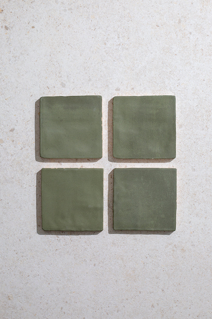 Kasbah Green Square Decorative Tiles | Quorn Stone