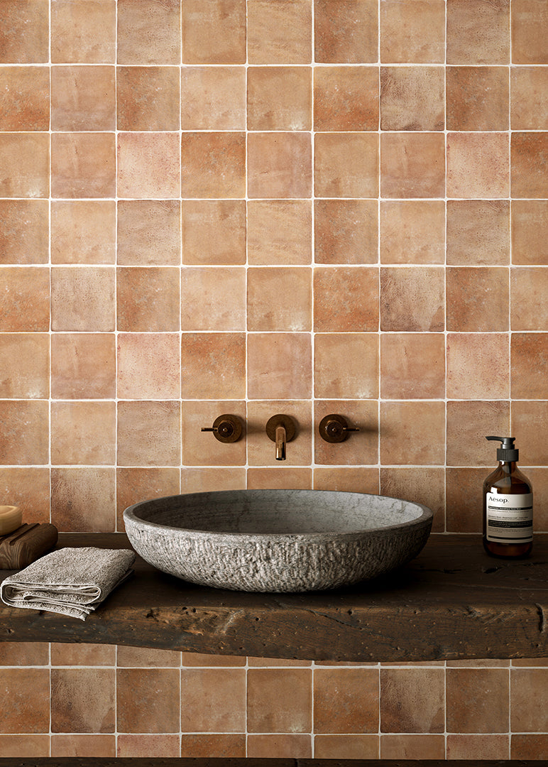Kasbah Terracotta Square Decorative Tiles | Quorn Stone