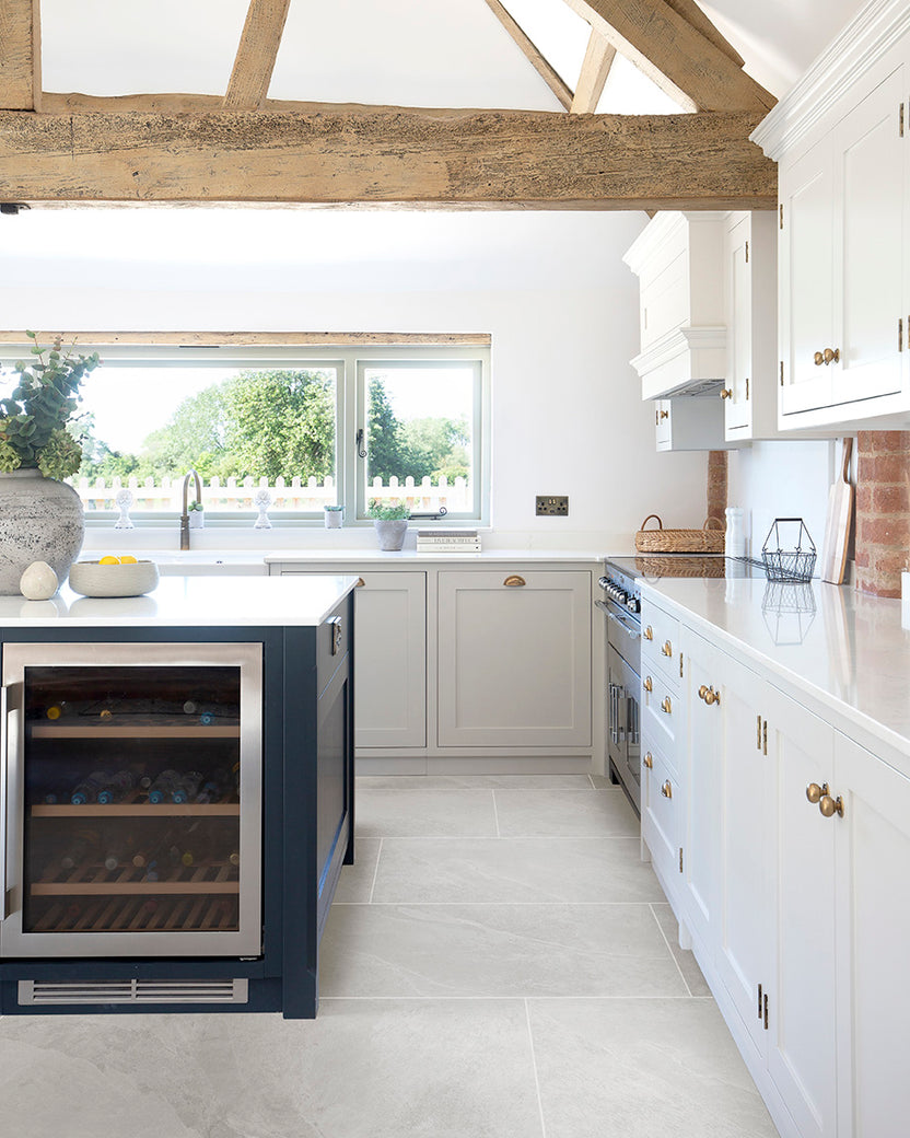 Kedleston Ivory Slate Effect Porcelain Tiles | Quorn Stone