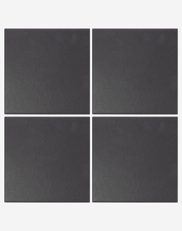 Plain Black Tiles Texture Spirit Black Split Face Tile – Porcelain