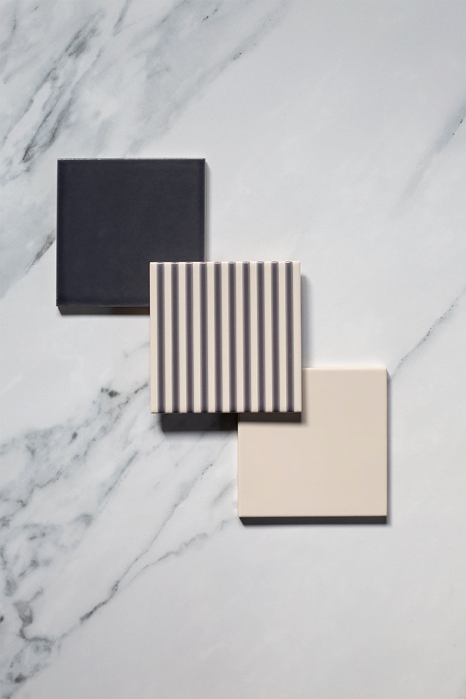 Kiki Base White Decorative Tiles | Square Tiles | Quorn Stone