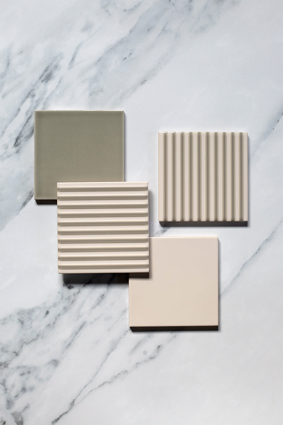 Kiki Base White Decorative Tiles | Square Tiles | Quorn Stone