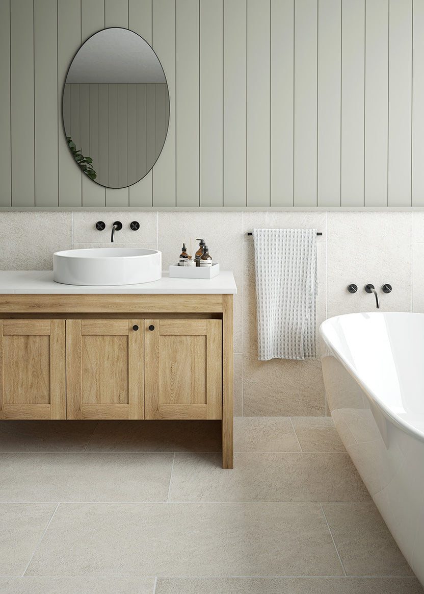 Kingston Ivory Quartzite Effect Porcelain Tiles | Quorn Stone