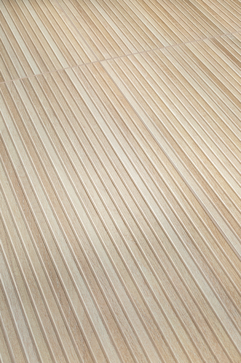 Kyoto Light Oak Slatted Wood Effect Tile | Quorn Stone